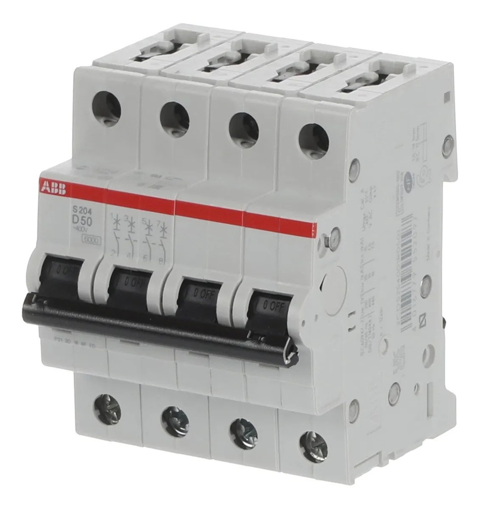 INTERRUPTOR TERMOMAGNETICO 4X50A CURVA D | BMI S.A.